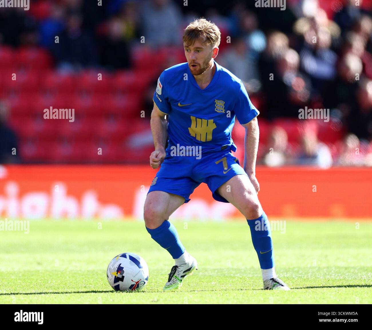 Stoke, England, 13th September 2025. Tommy Doyle of Birmingham City ...