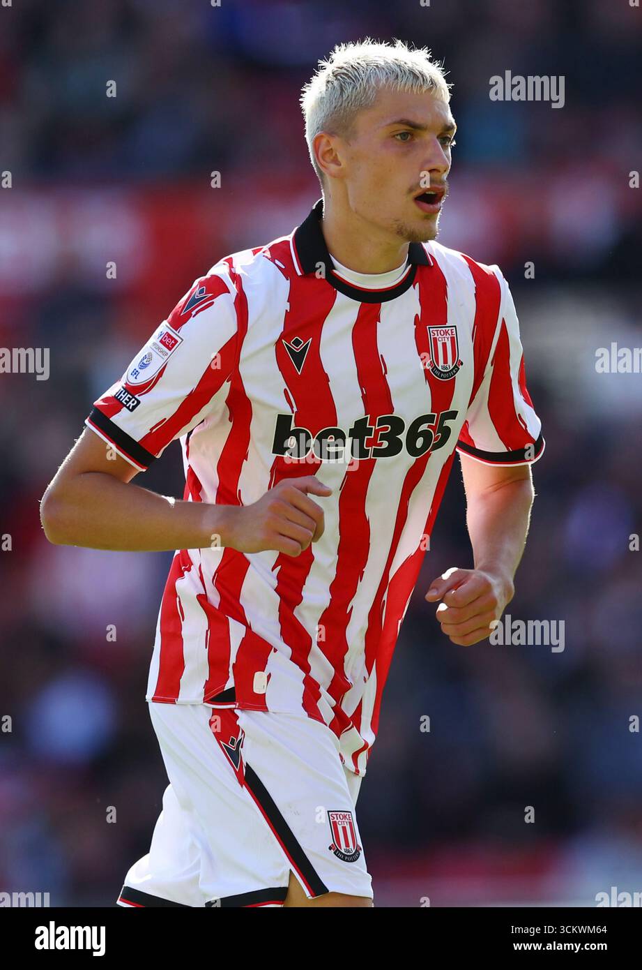 Stoke, England, 13th September 2025. Tomas Rigo of Stoke City during ...