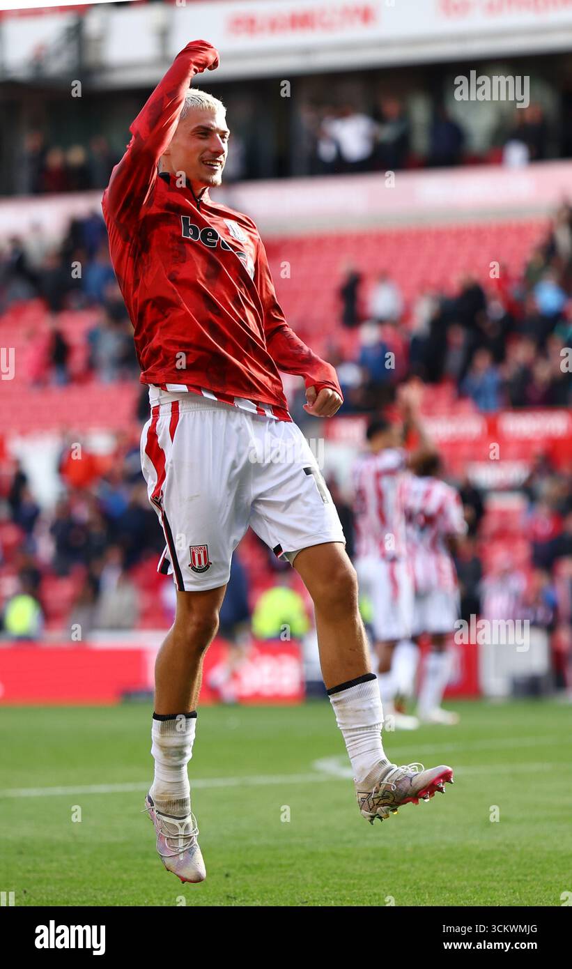 Stoke, England, 13th September 2025. Tomas Rigo of Stoke City ...