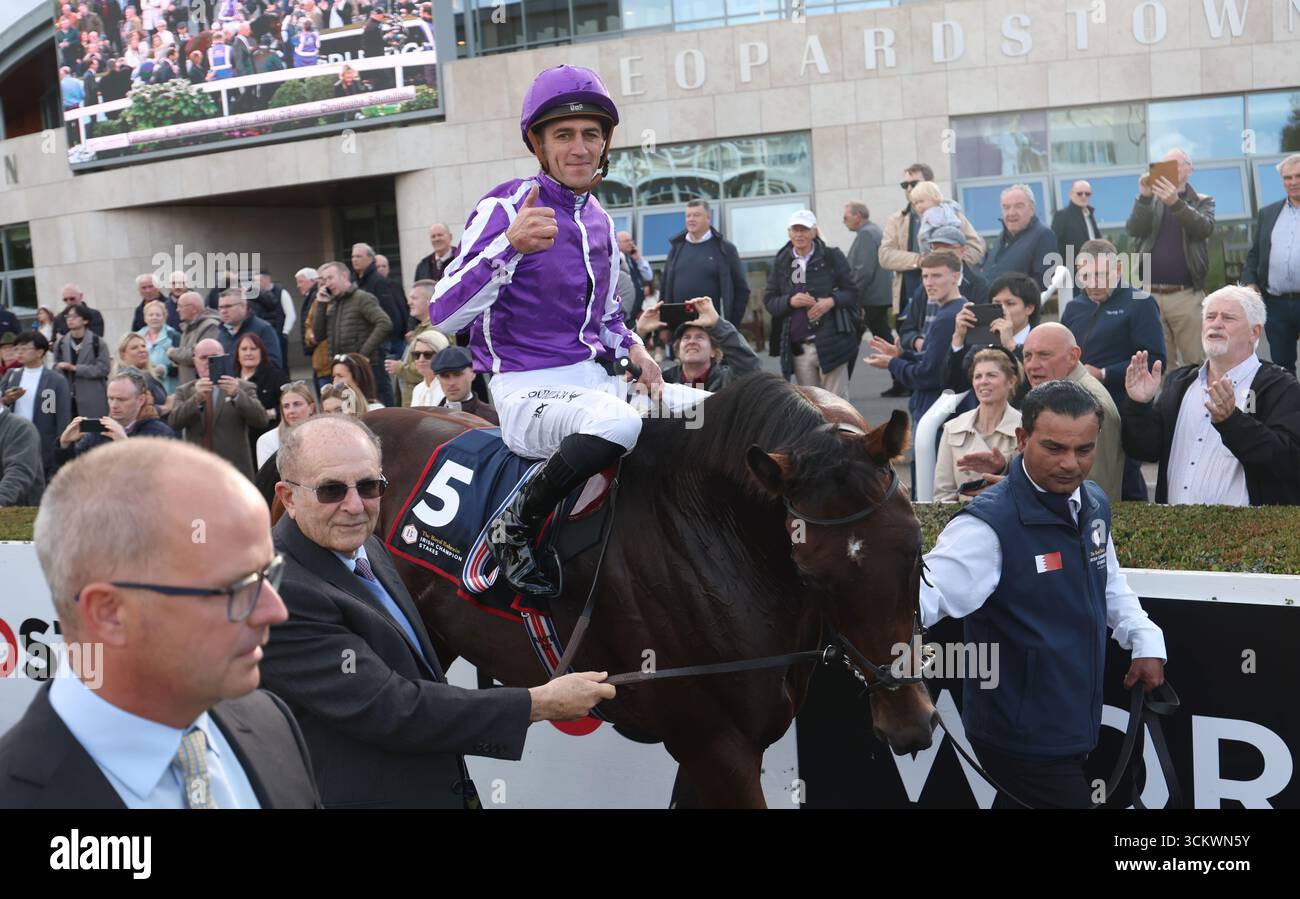 Jockey Christophe Soumillon after riding Delacroix to victory in the ...