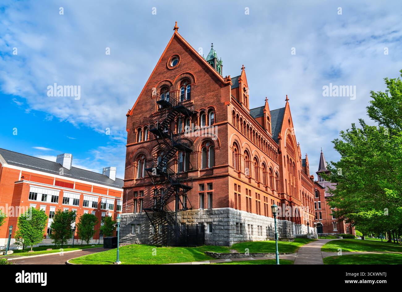 Williams Hall at the University of Vermont in Burlington, Vermont, USA ...