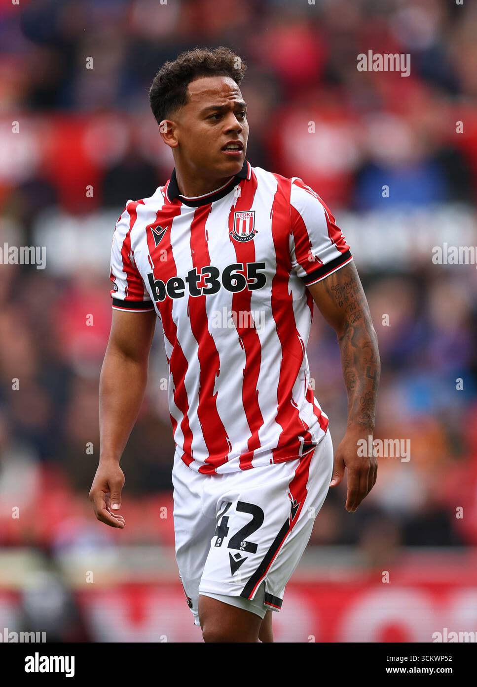 Stoke, England, 13th September 2025. Million Manhoef of Stoke City ...