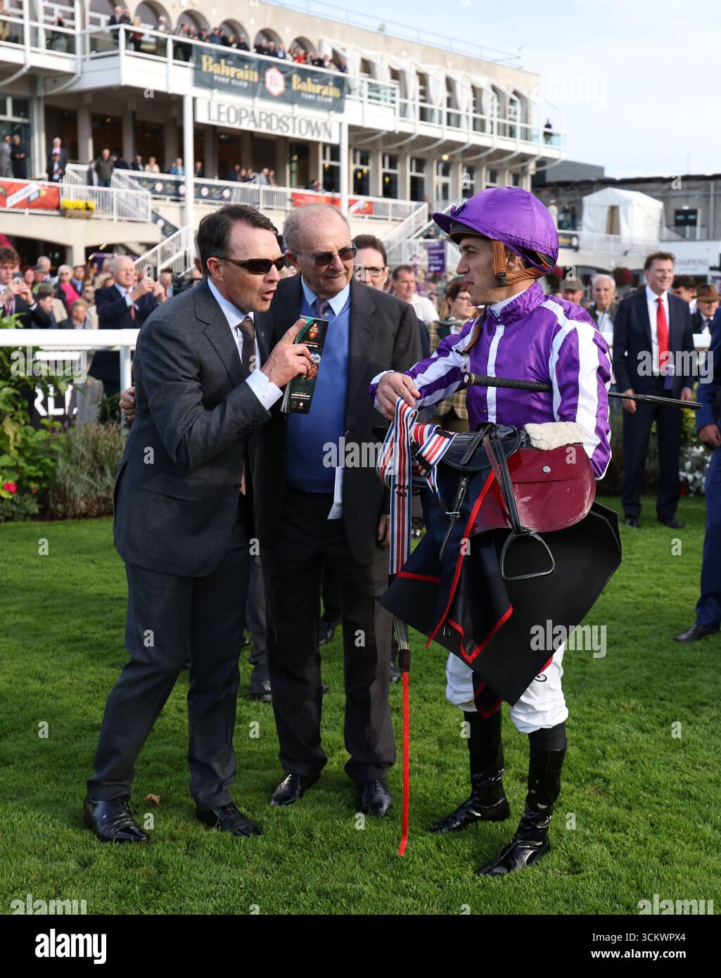 Trainer Aidan O'Brien (left) with jockey Christophe Soumillon after ...