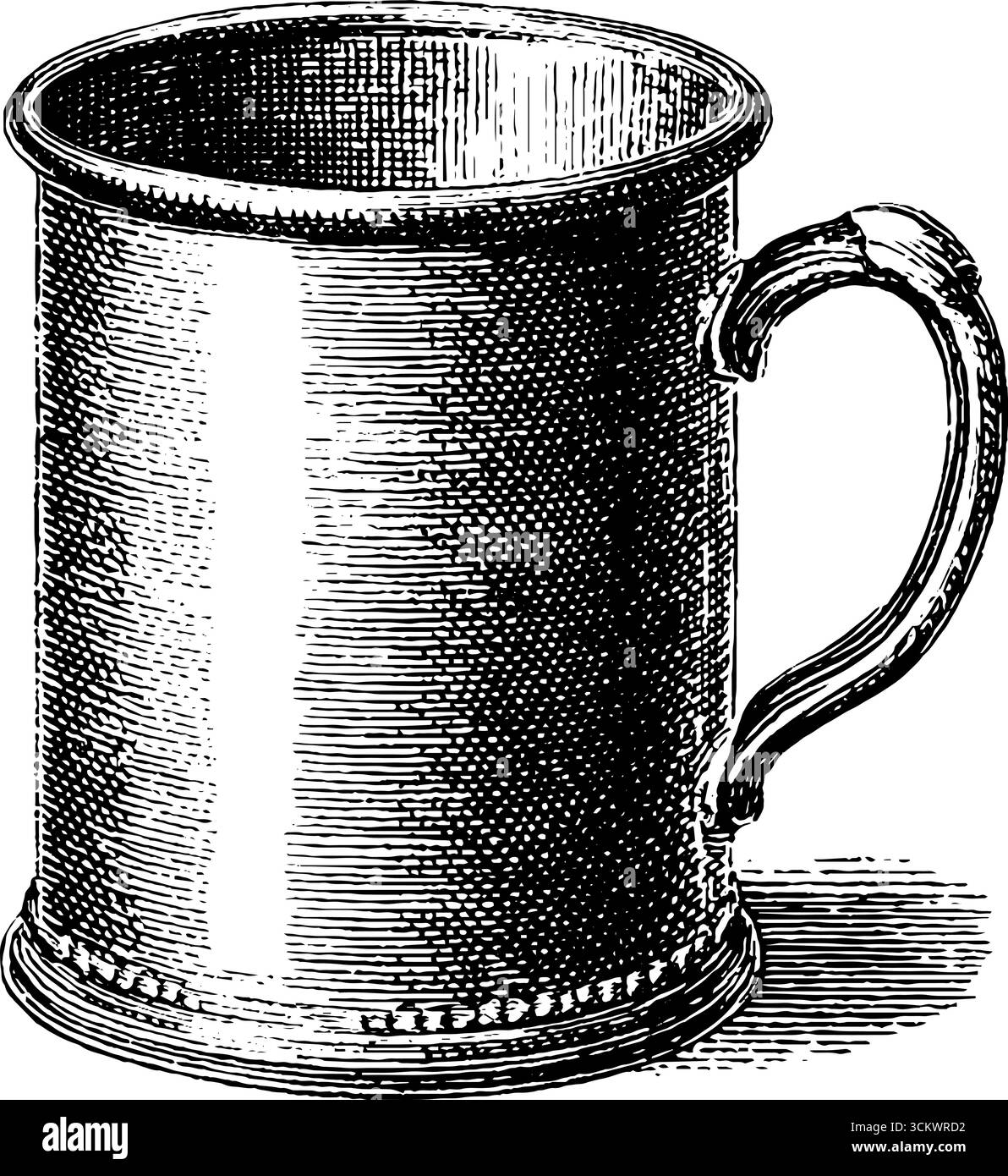 Vintage moscow mule cup engraving art for design and decor inspiration ...