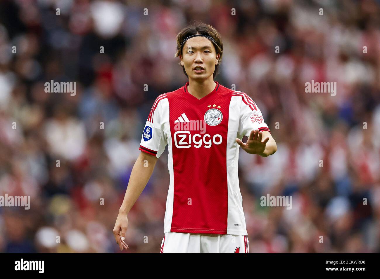 AMSTERDAM - Ko Itakura of Ajax during the Dutch Eredivisie match ...