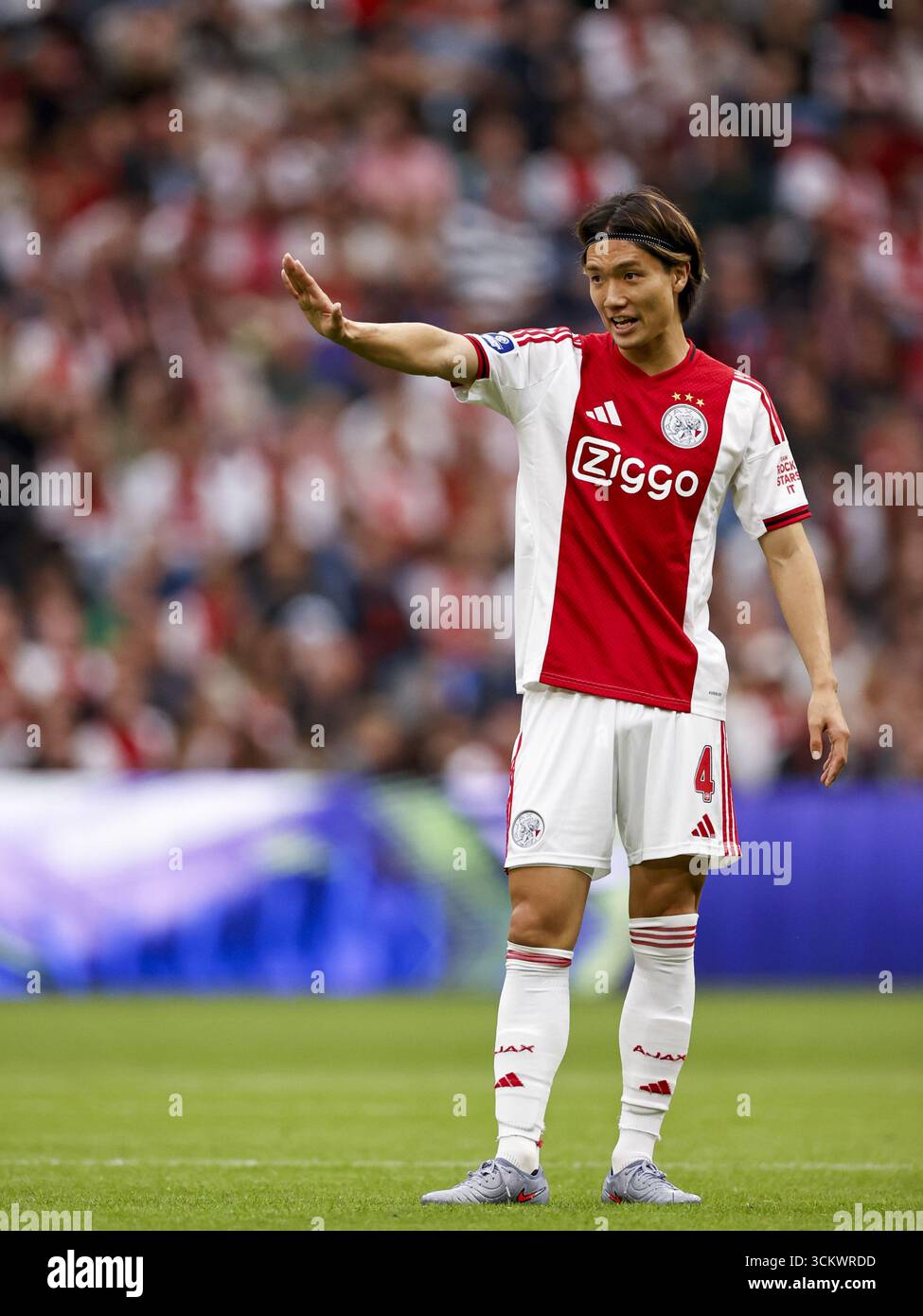 AMSTERDAM - Ko Itakura of Ajax during the Dutch Eredivisie match ...