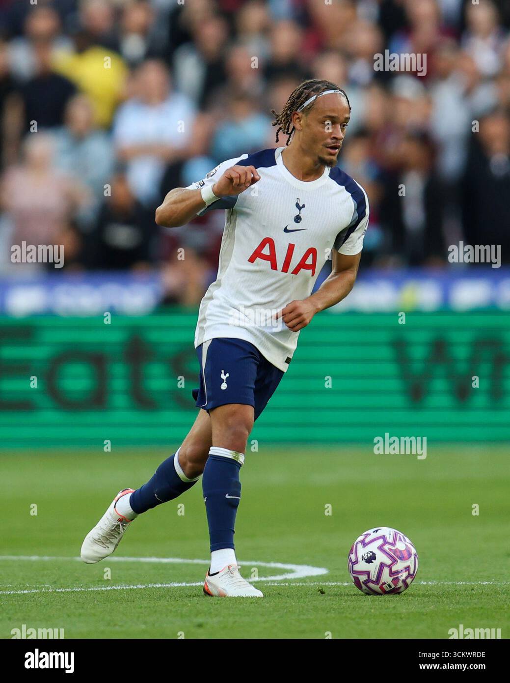 Xavi Simons of Tottenham Hotspur during the Premier League match ...