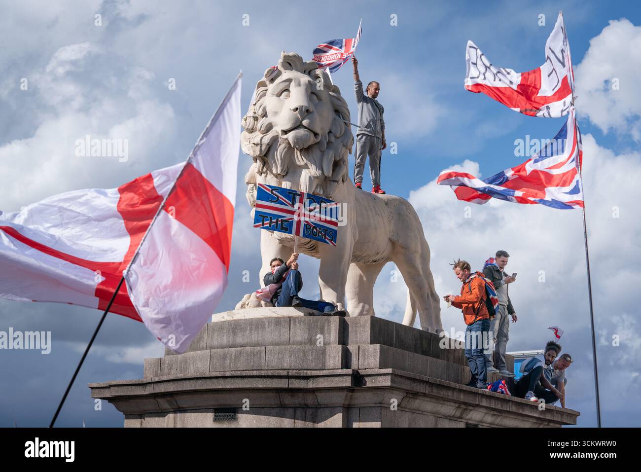 London, UK. 13th September, 2025. "Unite the Kingdom" mass protest and ...