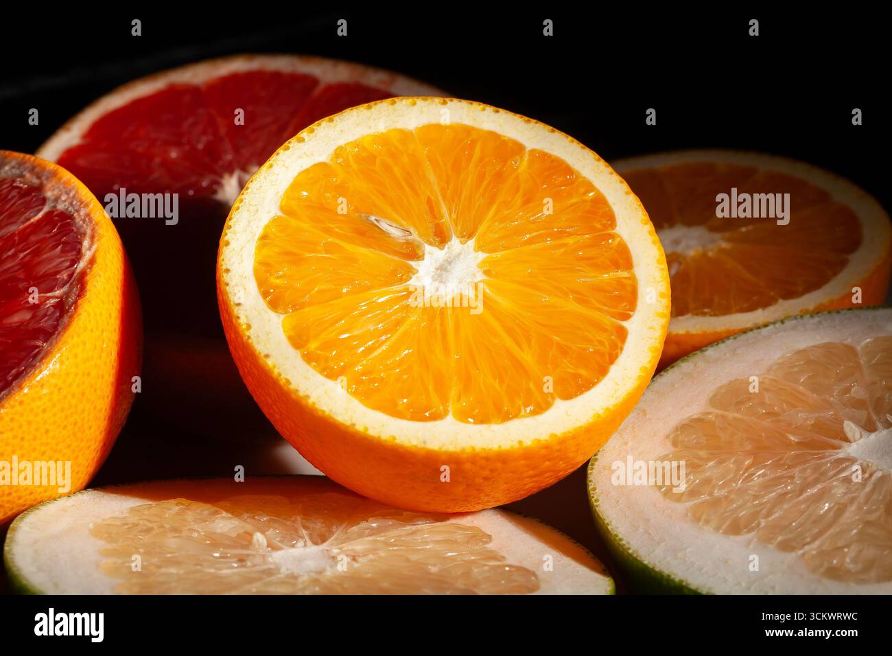 Slices orange citrus fruit hi-res stock photography and images - Alamy