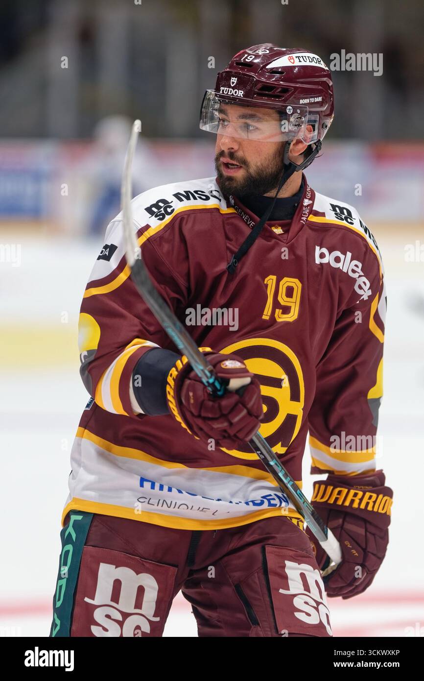 Josh Jooris (19 Geneve Servette HC) during warm-up prior the National ...