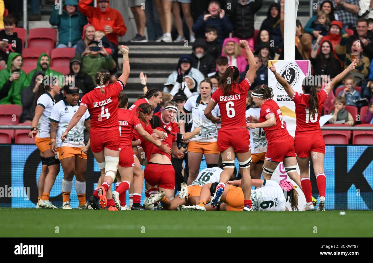 13th September 2025; Ashton Gate, Bristol, England; Womens Rugby World ...