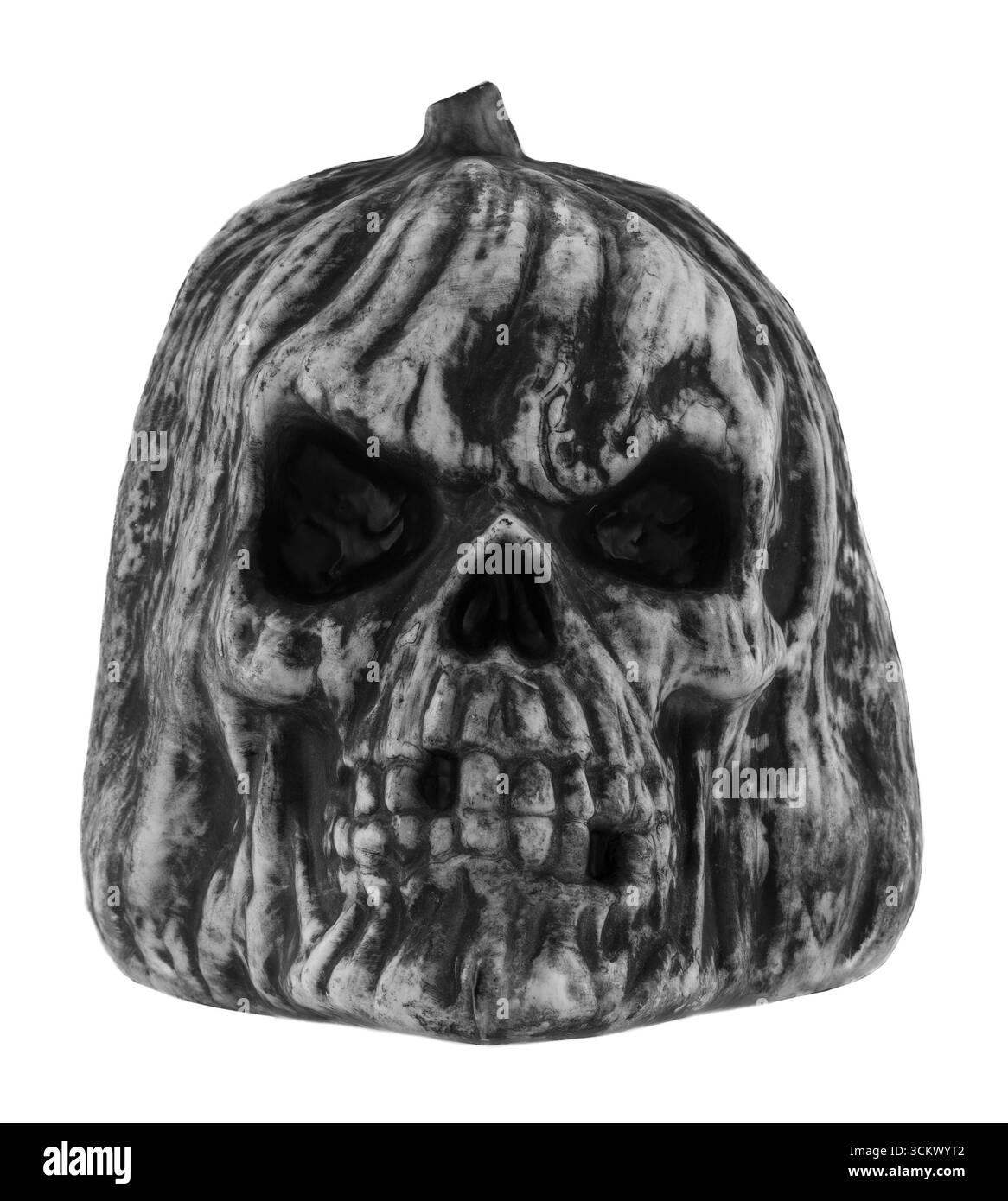 Halloween concept scary pumpkin Black and White Stock Photos & Images ...