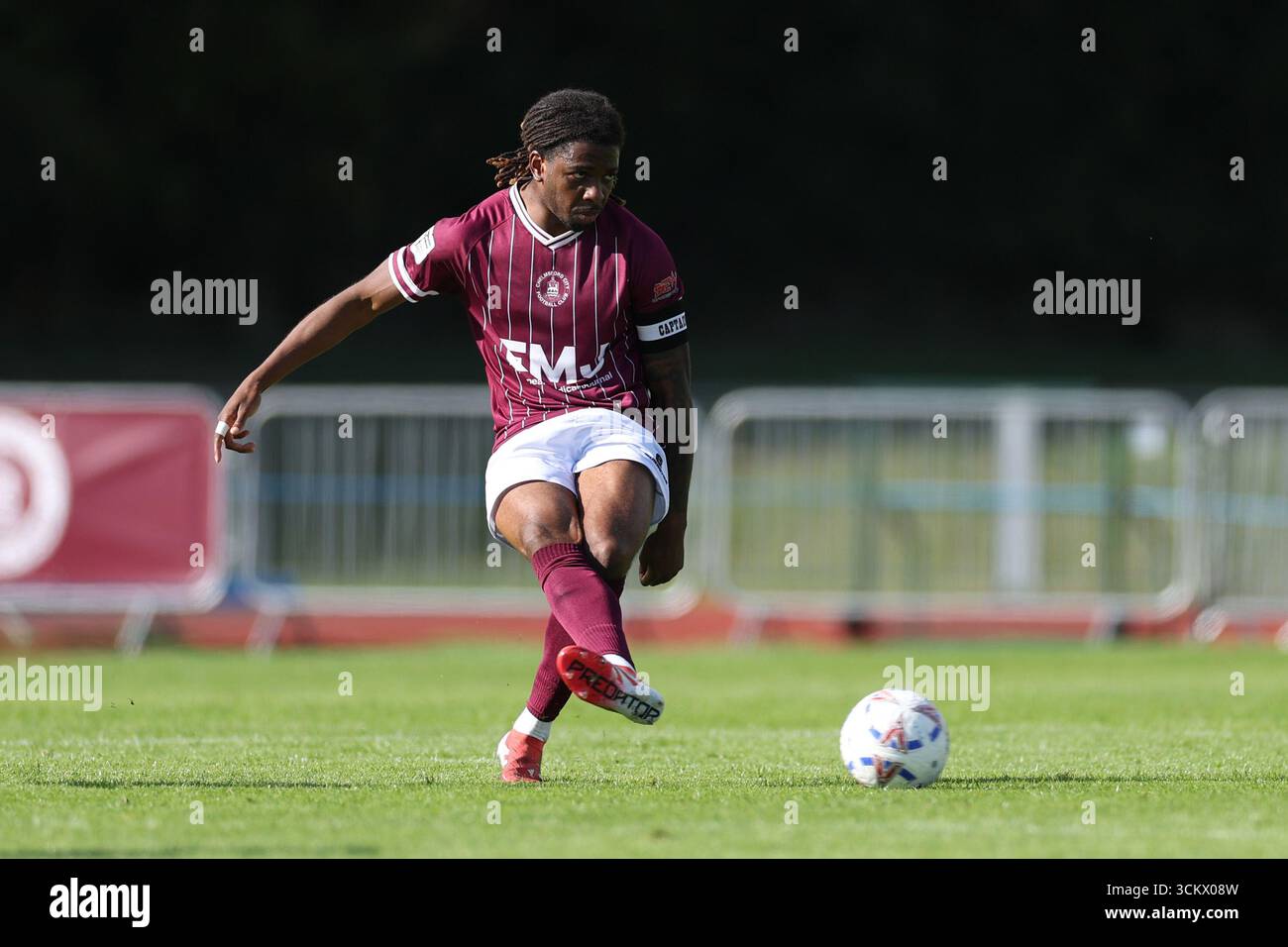 Dom Odusanya, of Chelmsford City, during the match between Chelmsford ...