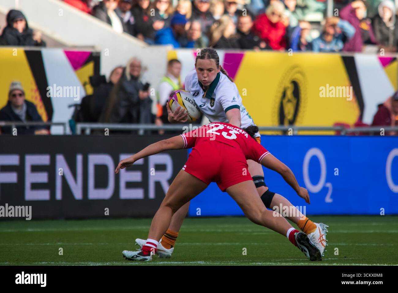 Bristol, UK, 13th September 2025 Australia fullback Caitlyn Halse is ...
