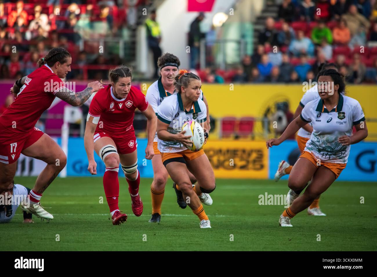 Bristol, UK, 13th September 2025 Australian Trilleen Pomare attacks ...