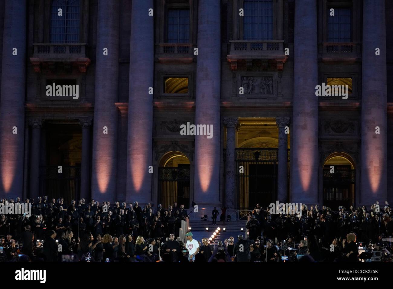 Pharrell Williams performs during a concert in St. Peter's Square for ...