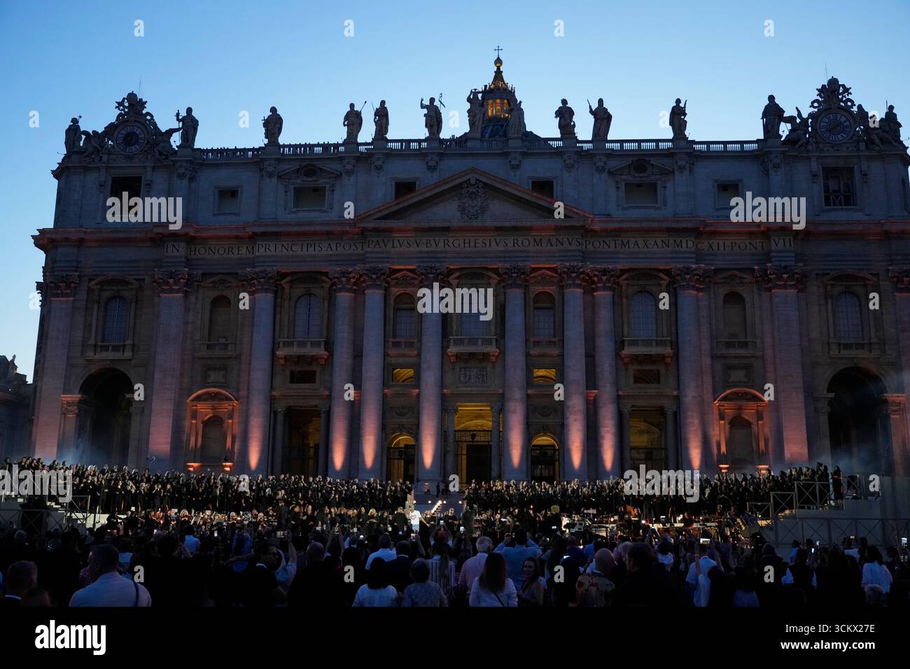 Pharrell Williams performs during a concert in St. Peter's Square for ...