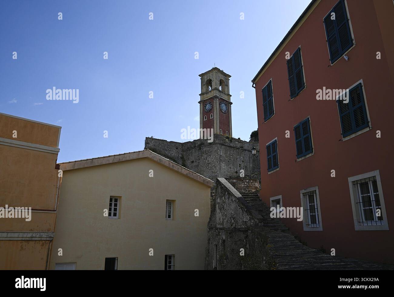 Scenic view of the Venetian Clock Tower with Neoclassical elements ...