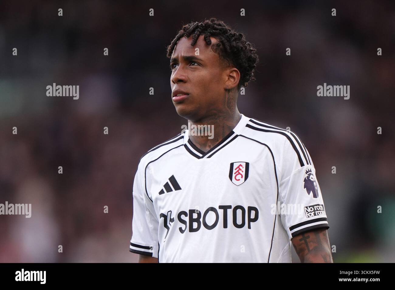 Fulham's Kevin Santos Lopes de Macedo during the Premier League match at Craven Cottage, London ...
