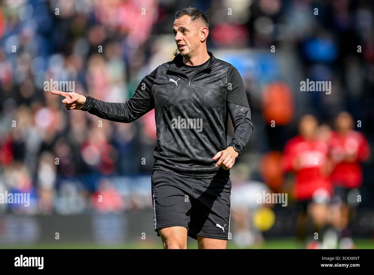 Referee Thomas Kirk during the Sky Bet Championship match Preston North End vs Middlesbrough at ...