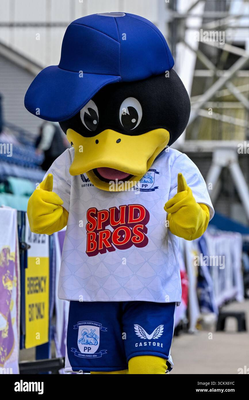 Deepdale Duck during the Sky Bet Championship match Preston North End ...