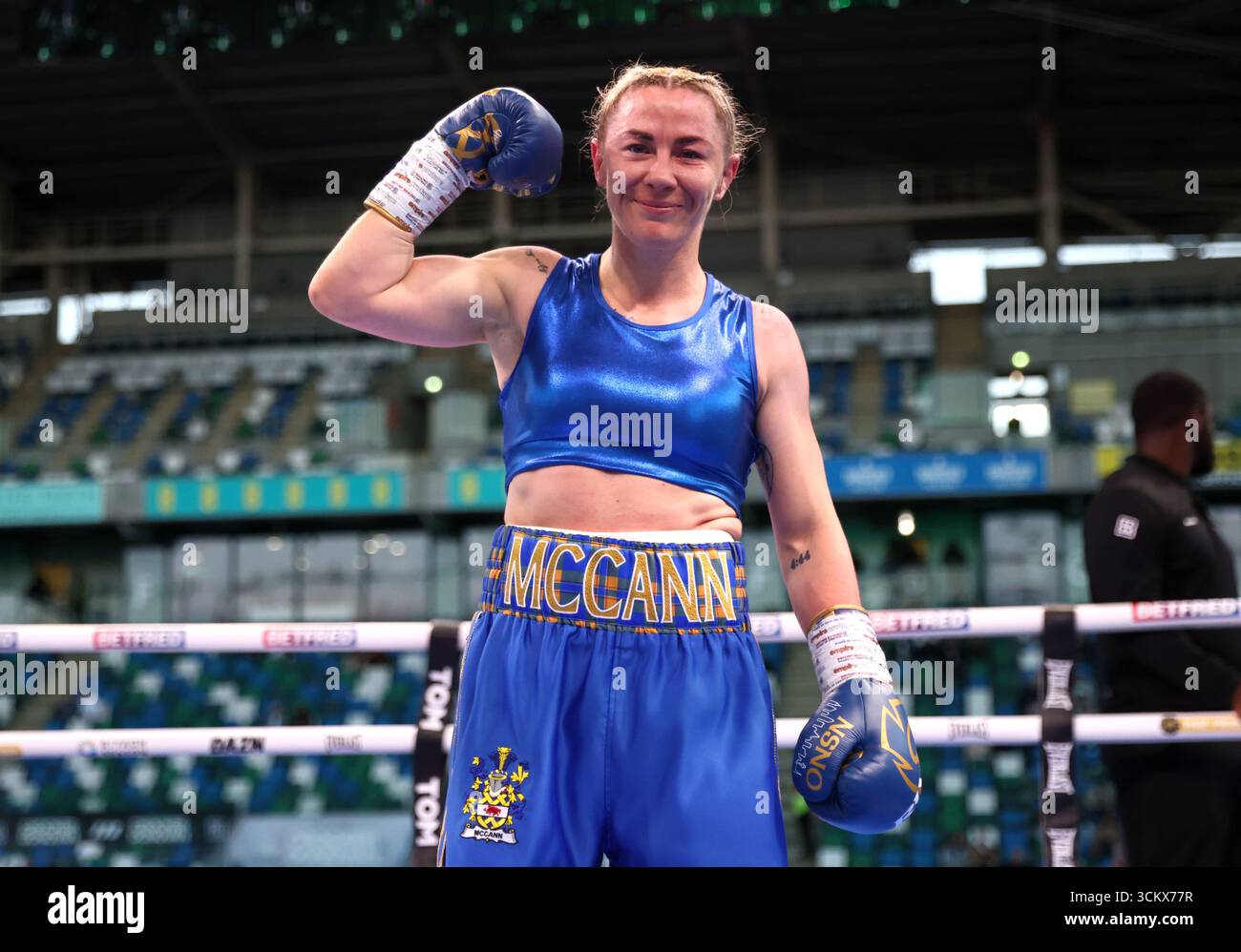 Molly McCann celebrates victory against Kate Radomska (not pictured ...
