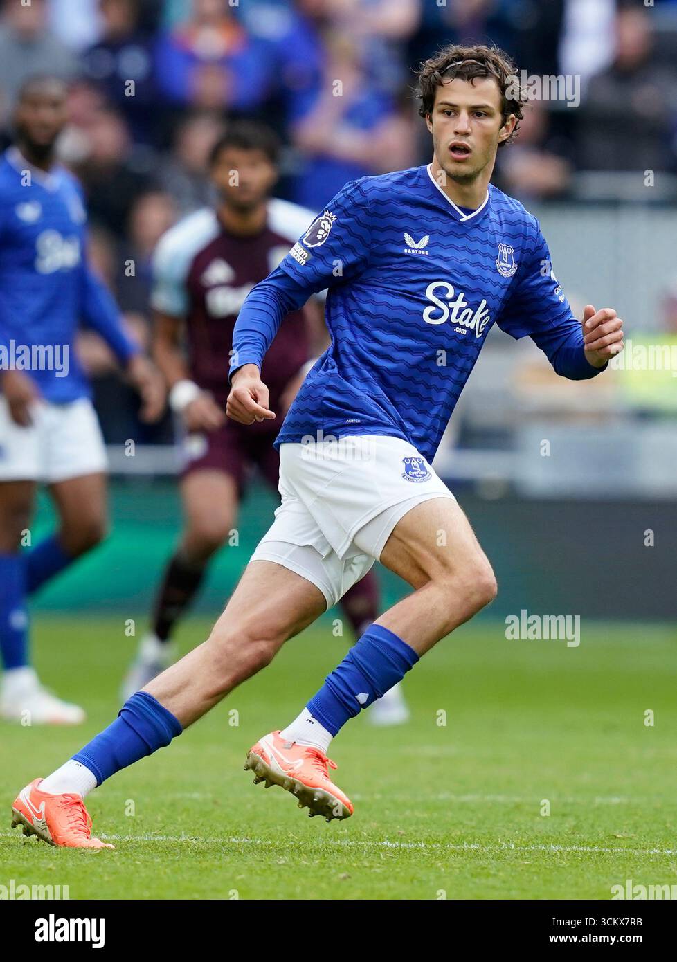 Liverpool, England, 13th September 2025. Merlin Rohl of Everton during ...