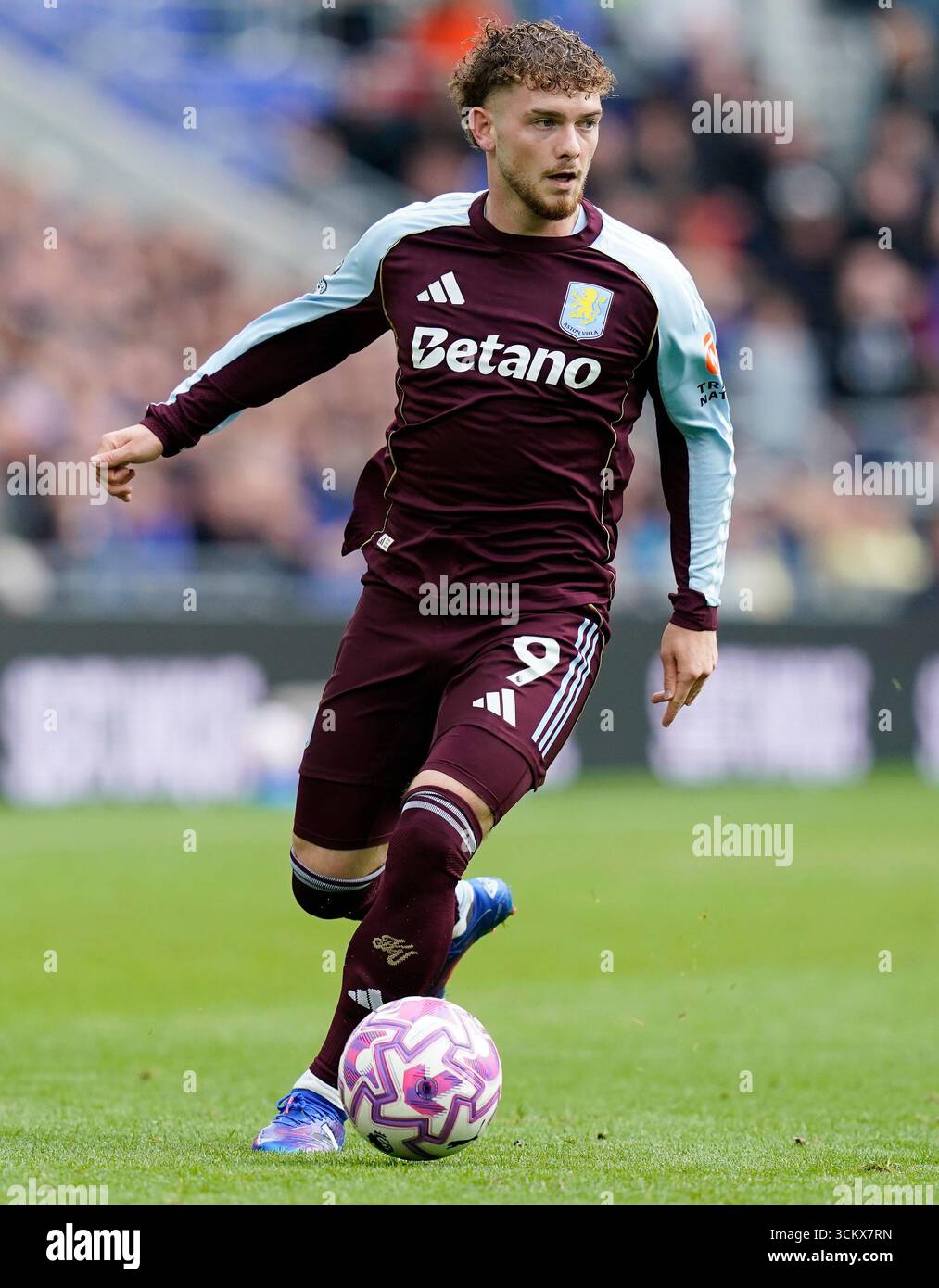 Liverpool, England, 13th September 2025. Harvey Elliott of Aston Villa ...
