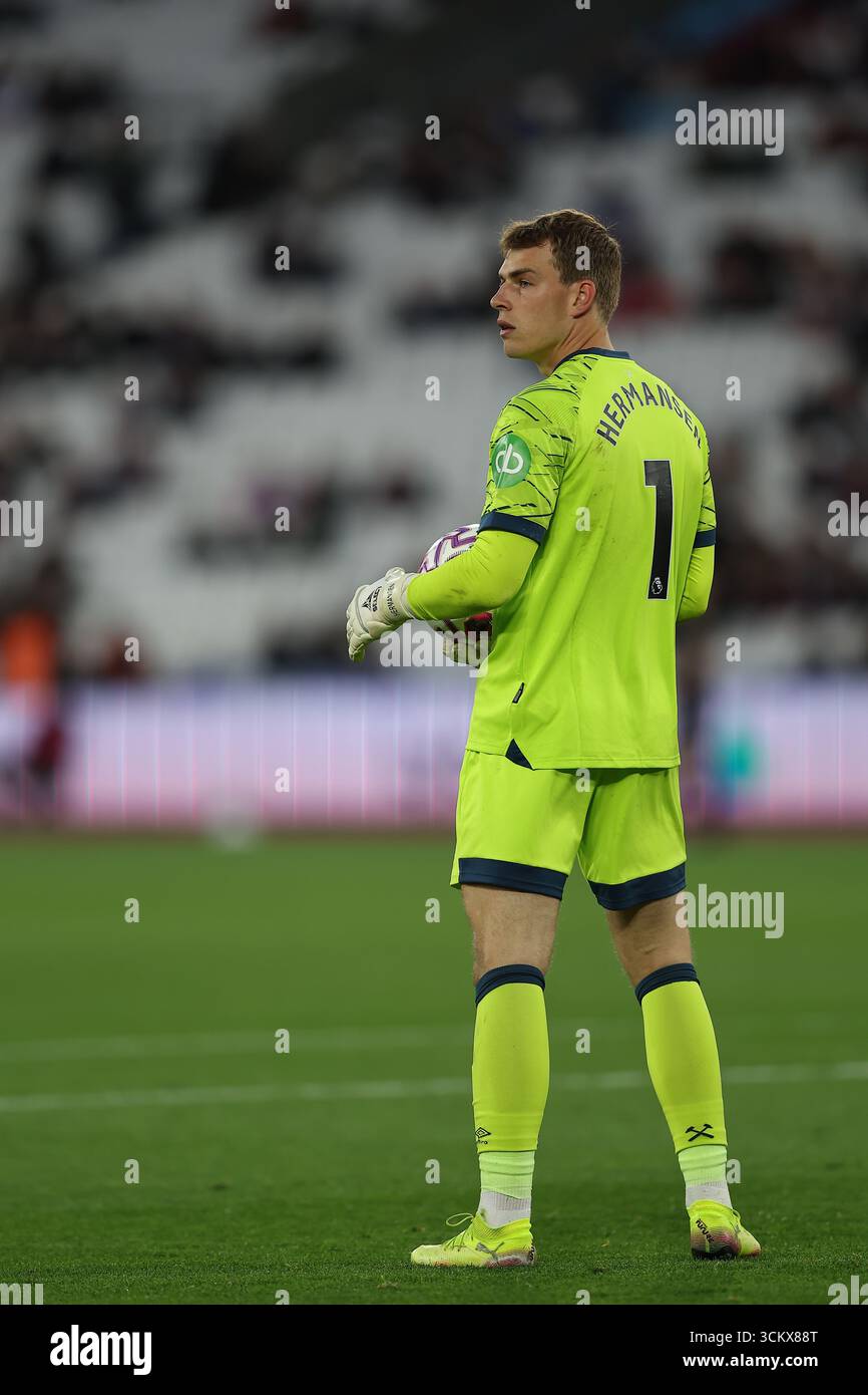 Goalkeeper Mads Hermansen of West Ham United during the West Ham United ...
