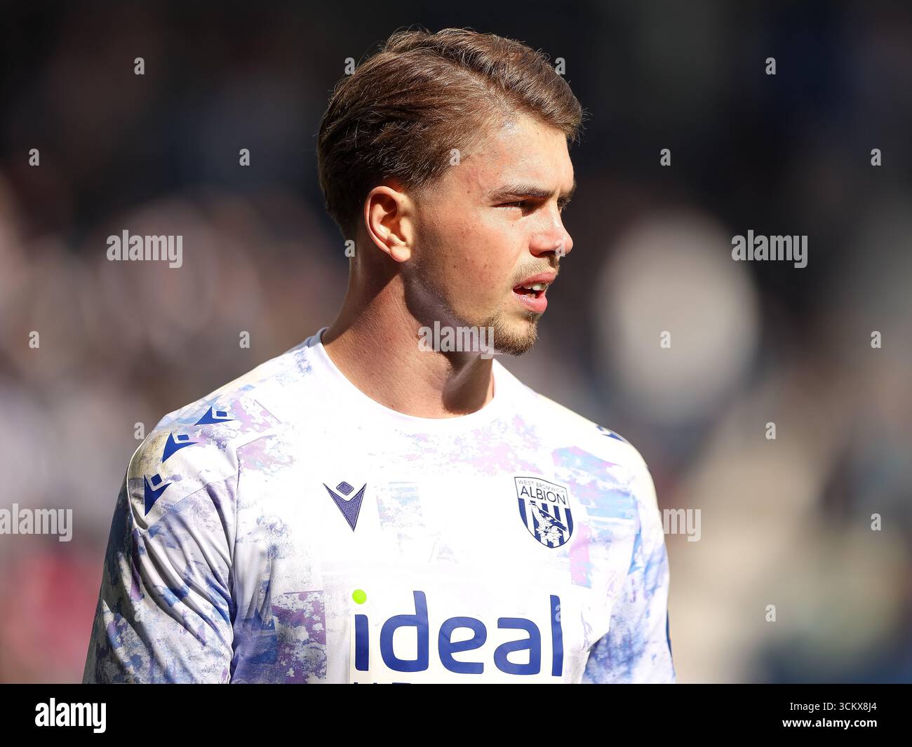 Birmingham, UK. 13th September 2025. Josh Griffiths of West Bromwich ...