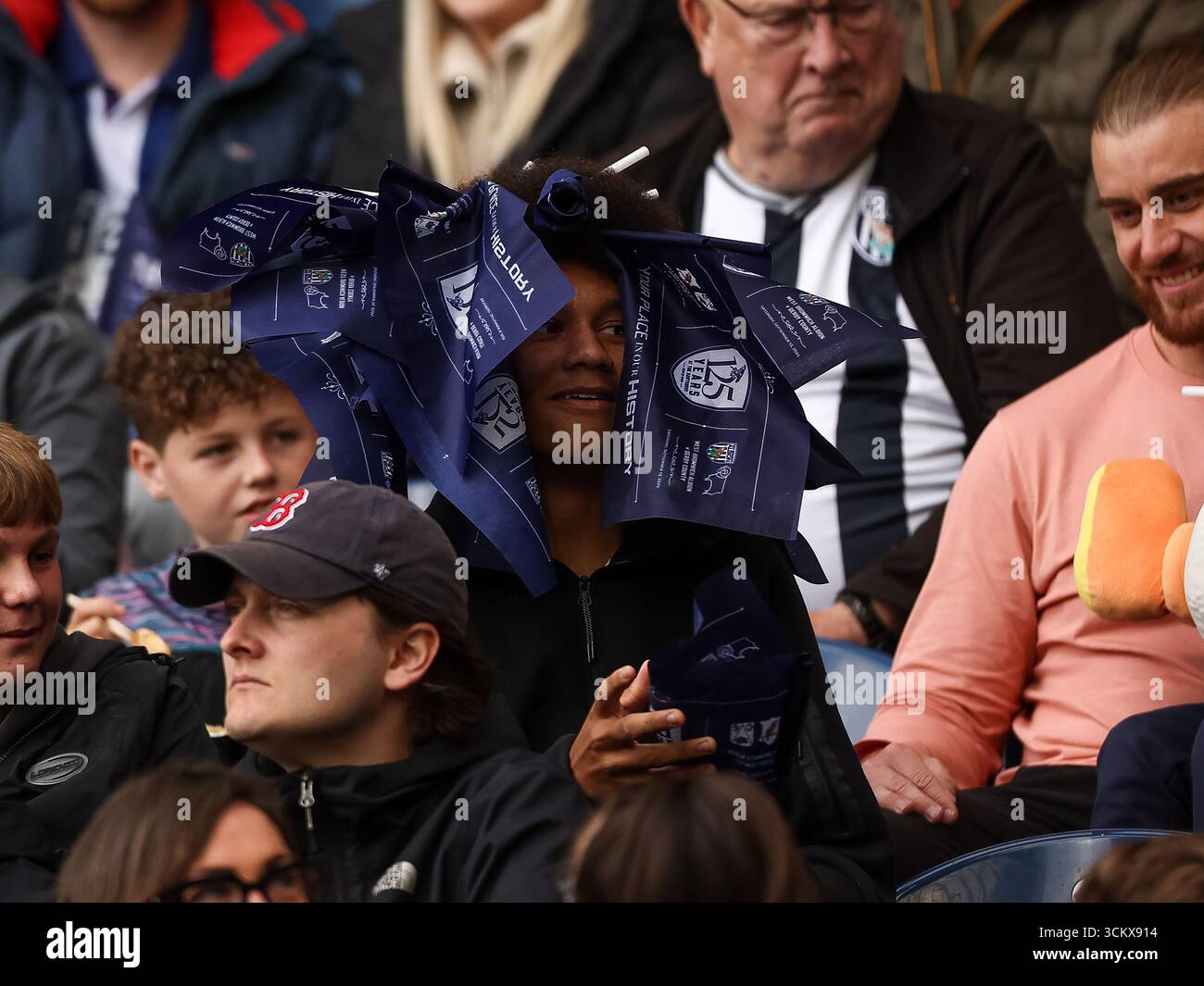 Birmingham, UK. 13th September 2025. A fan jokes around with the pre ...