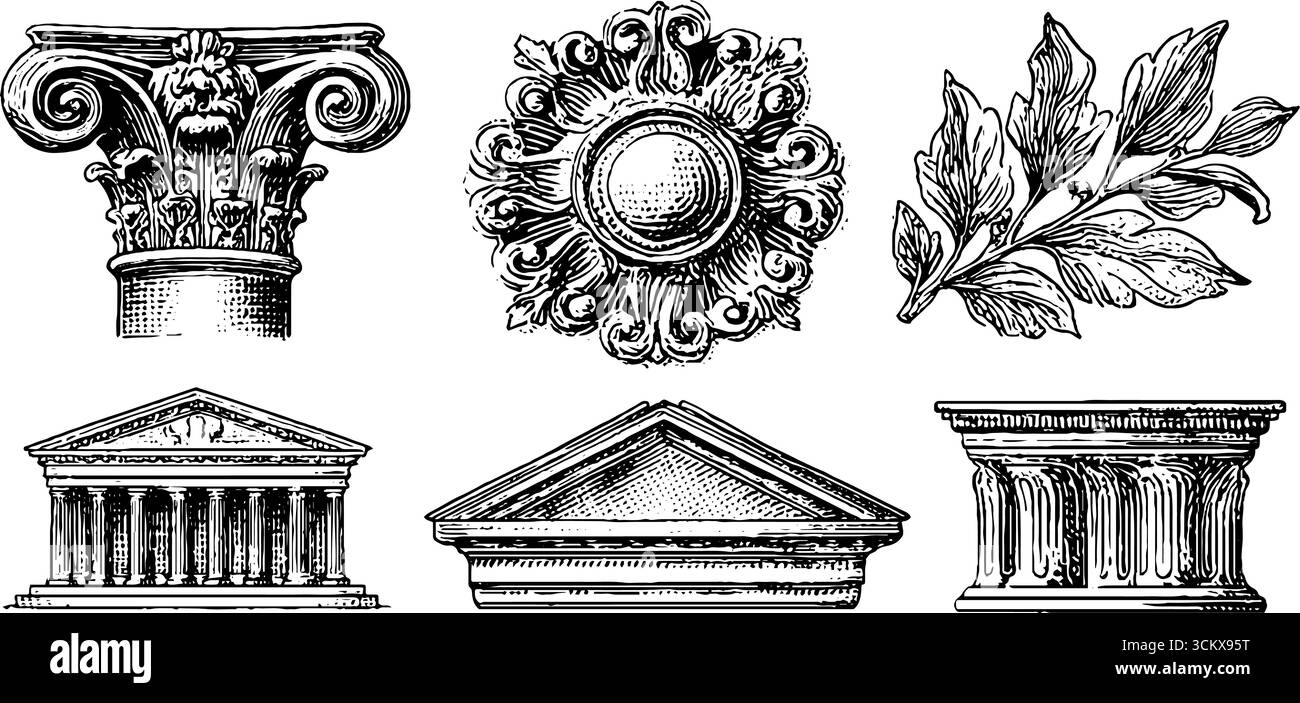 Roman coffered ceiling Stock Vector Images - Alamy