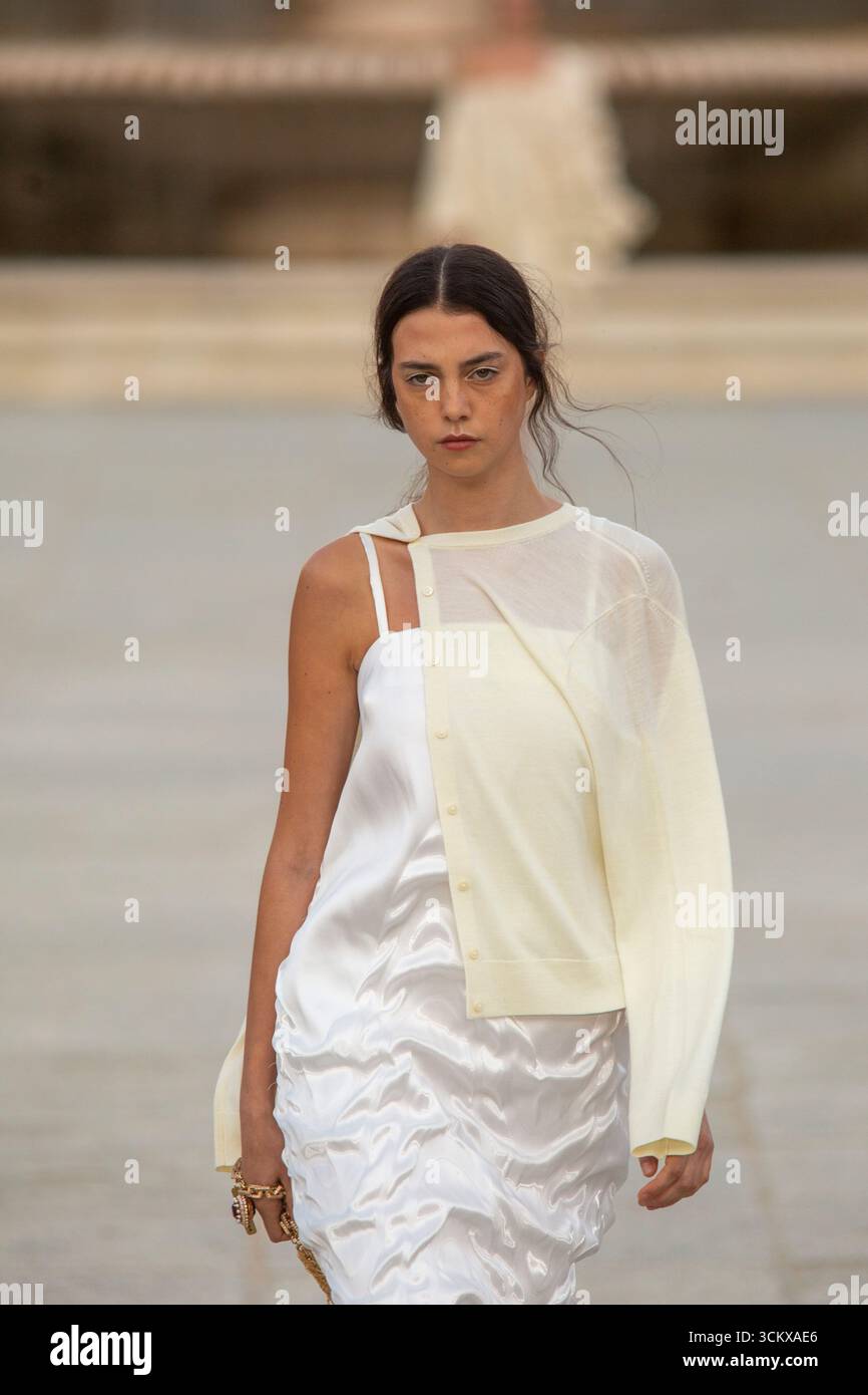 September 13, 2025, Madrid, Madrid, Spain: Models walk the runway ...