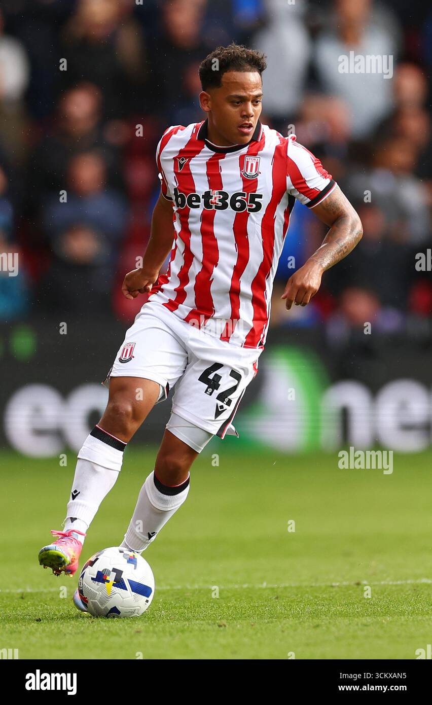 Stoke, England, 13th September 2025. Million Manhoef of Stoke City ...