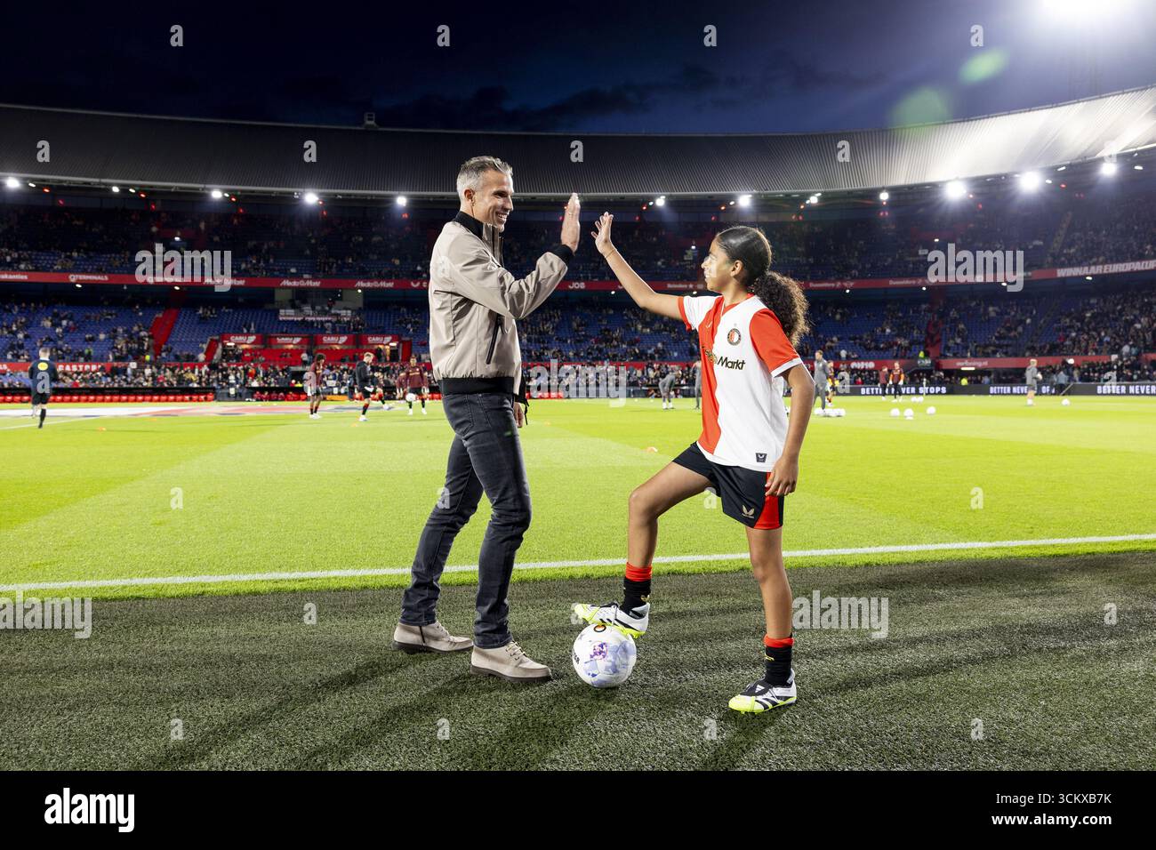 ROTTERDAM - Feyenoord coach Robin van Persie at Feyenoord's De Kuip ...