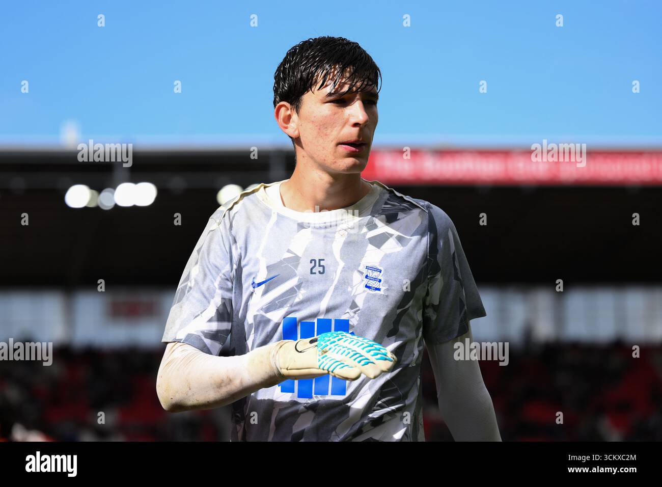 James Beadle of Birmingham City during the Sky Bet Championship match between Stoke City and ...
