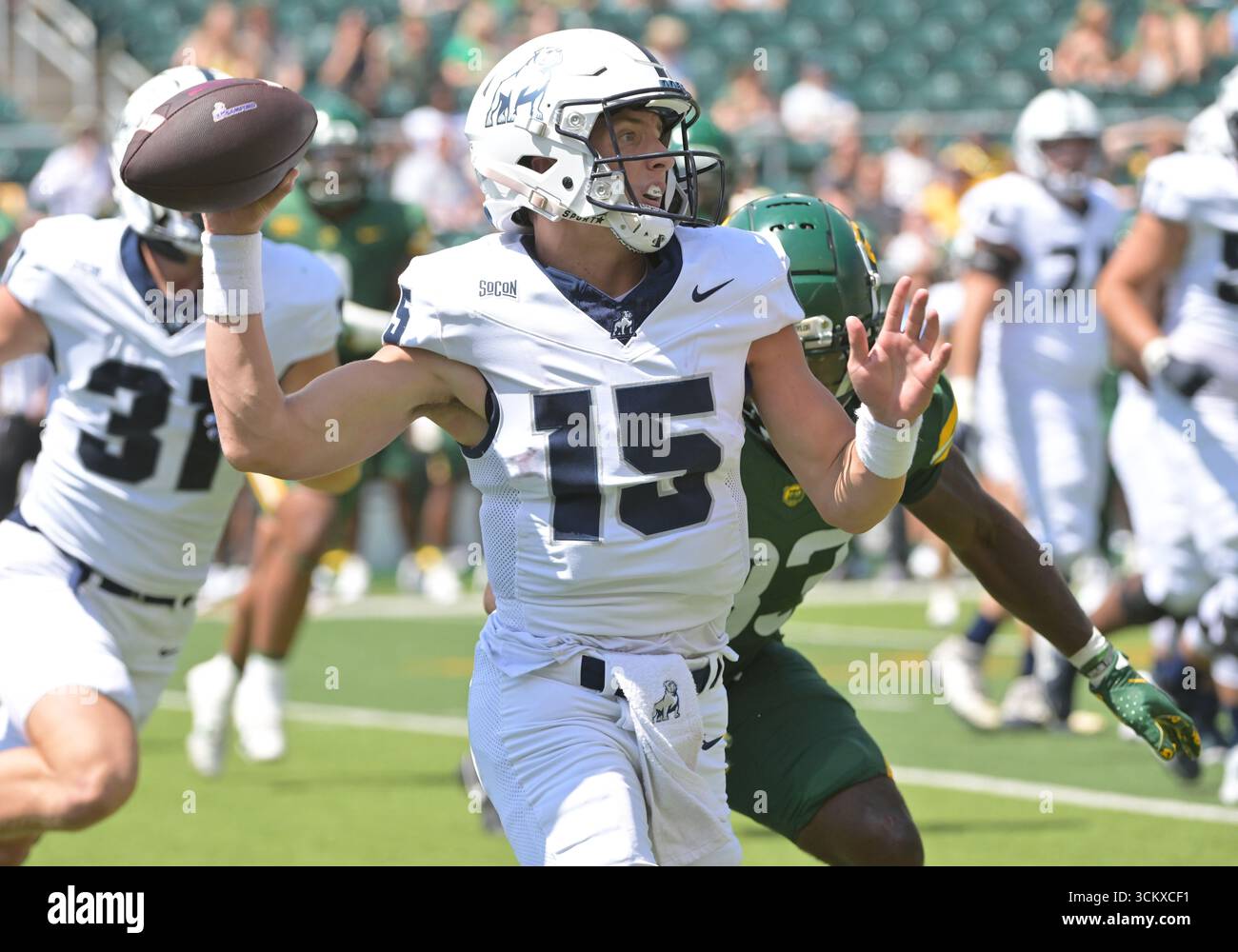 September 13, 2025 Samford Bulldogs quarterback Brady Stober (15 ...