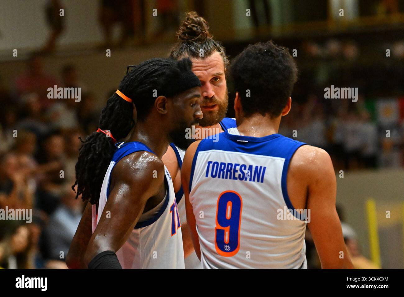 Matteo Chillo and Davide Torresani( Treviso Basket Stock Photo - Alamy