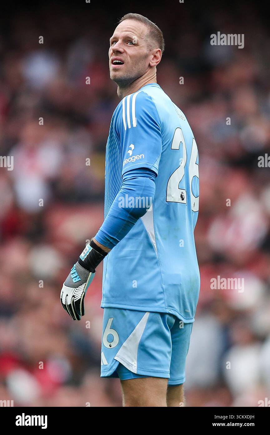 Matz Sels of Nottingham Forest looks on during the Premier League match ...
