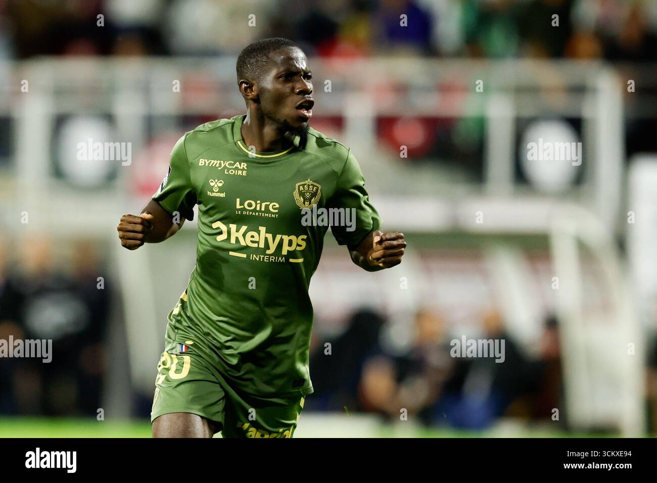 20 Augustine BOAKYE (asse) during the Ligue 2 BKT match between Clermont Foot 63 and AS Saint ...