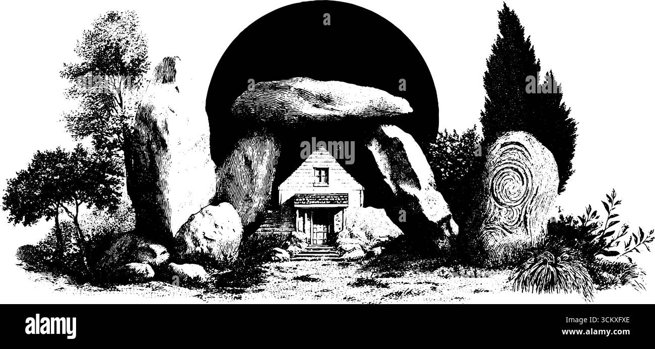 Megalithic entrance Stock Vector Images - Alamy