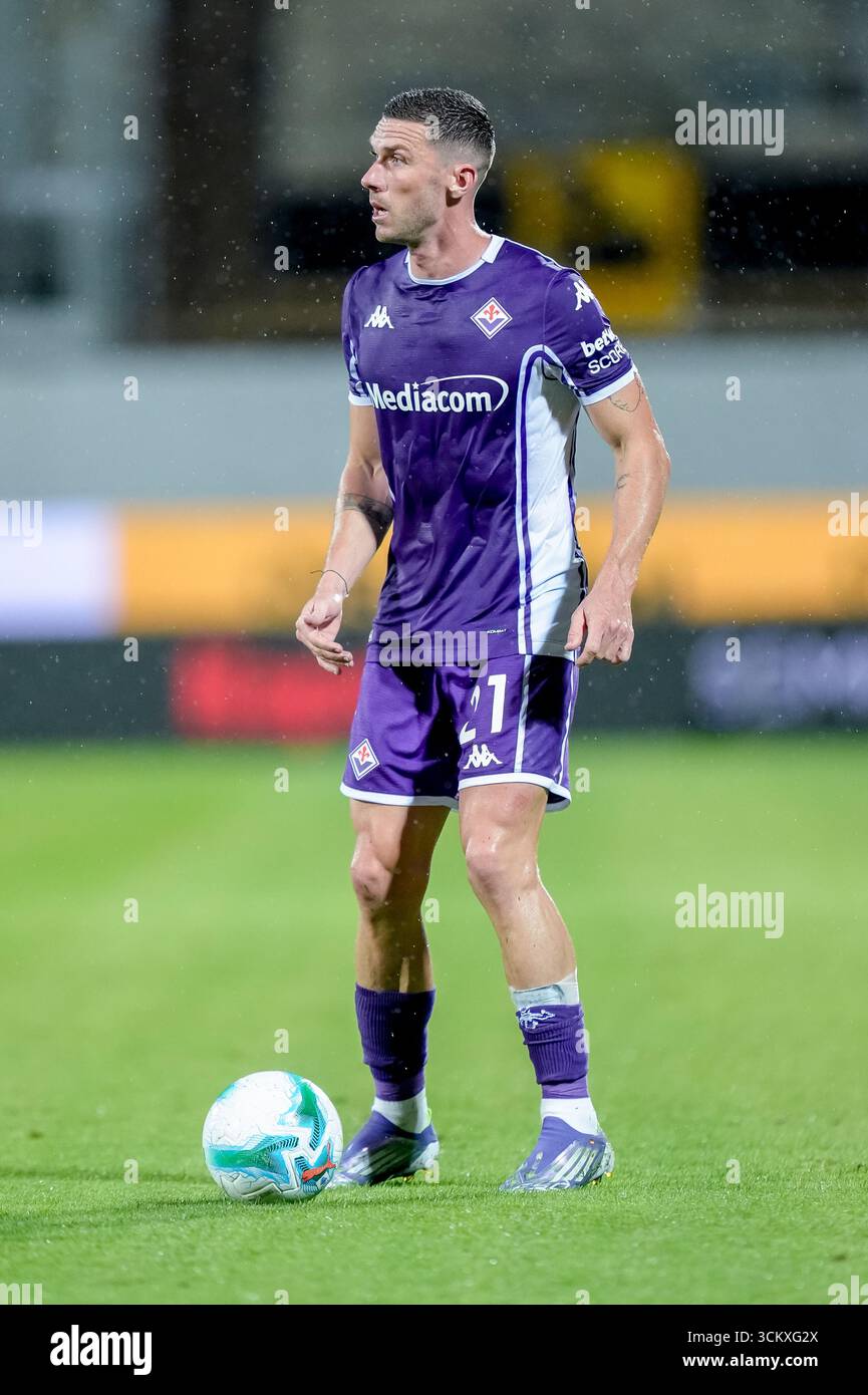 Robin Gosens of ACF Fiorentina in action during the serie Serie A ...