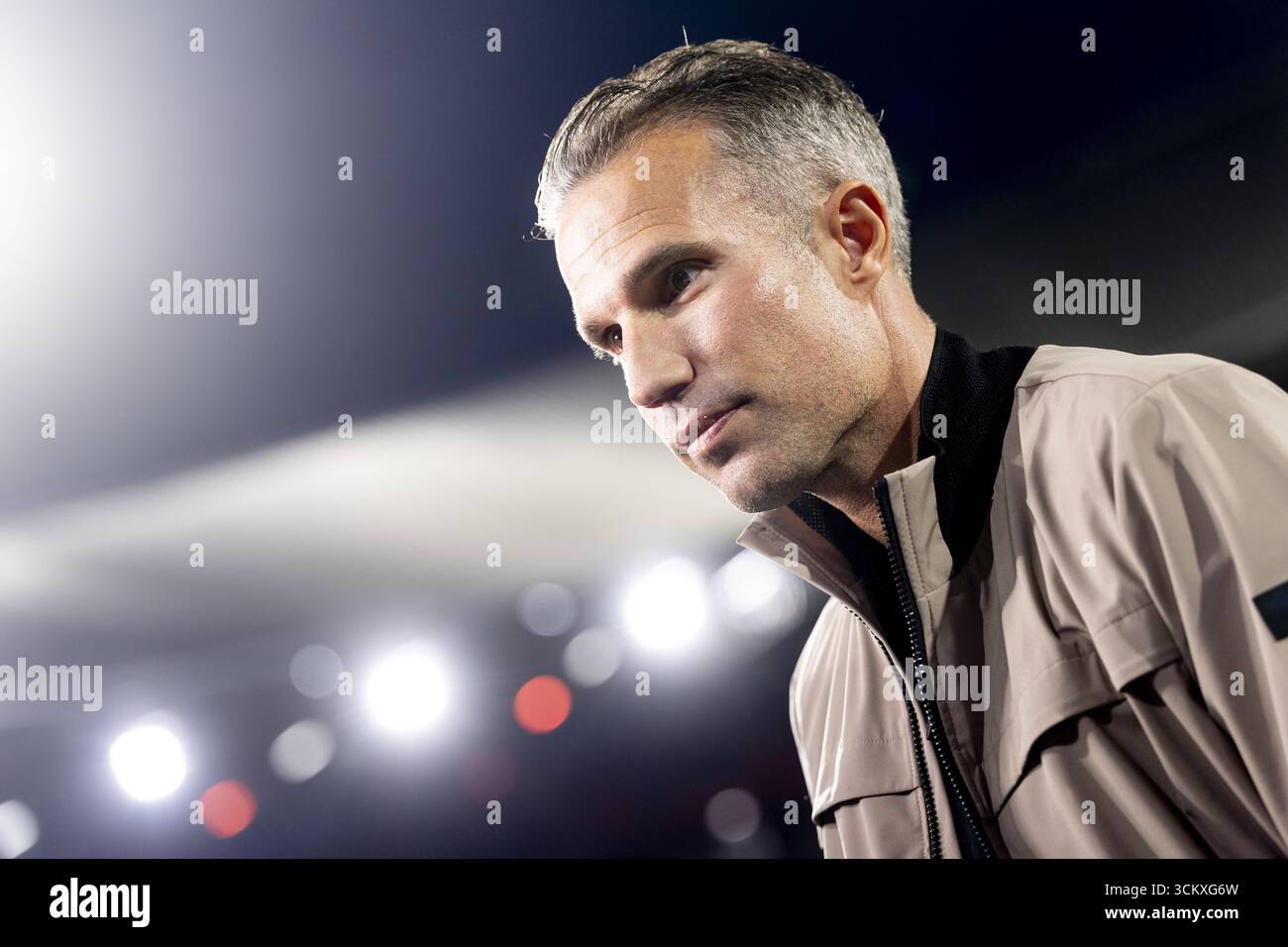 ROTTERDAM - Feyenoord coach Robin van Persie at Feyenoord's De Kuip ...