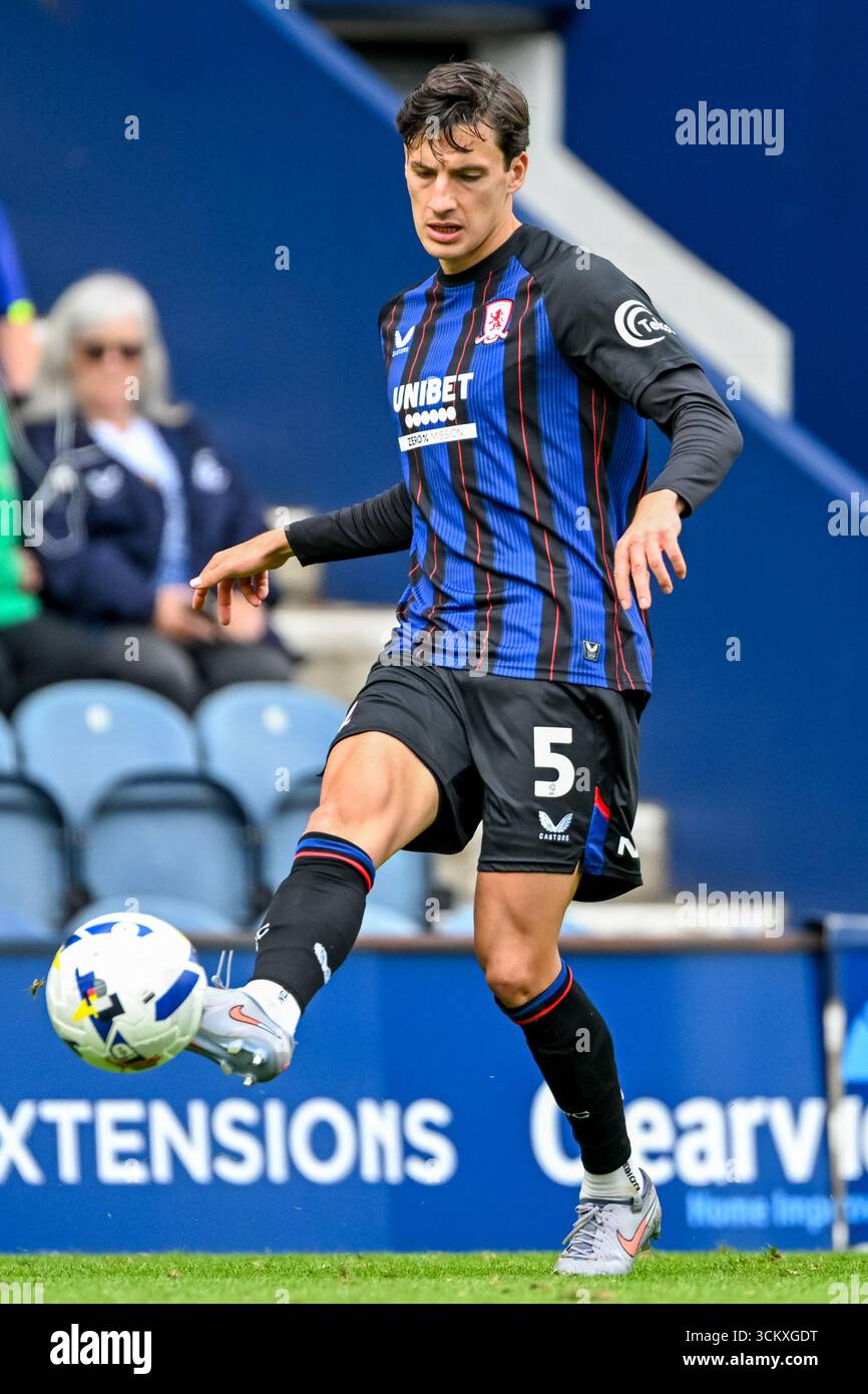 Alfie Jones of Middlesbrough during the Sky Bet Championship match ...