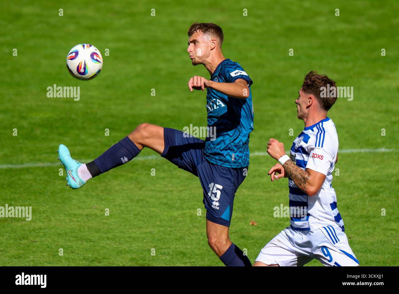 13 September 2025, North Rhine-Westphalia, Duisburg: Soccer: 3rd ...