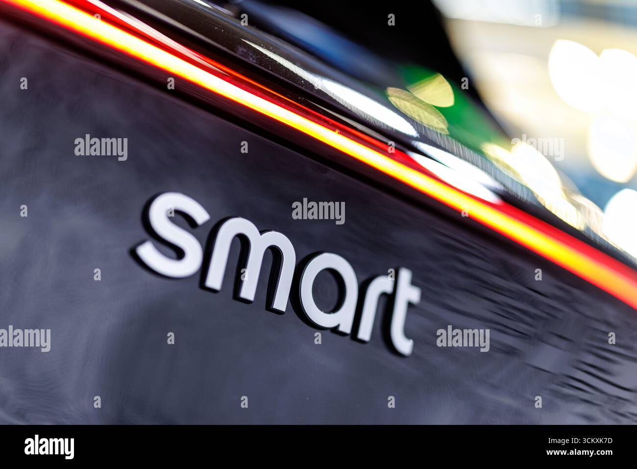 12 September 2025, Bavaria, Munich: The Smart brand logo (brand, logo ...