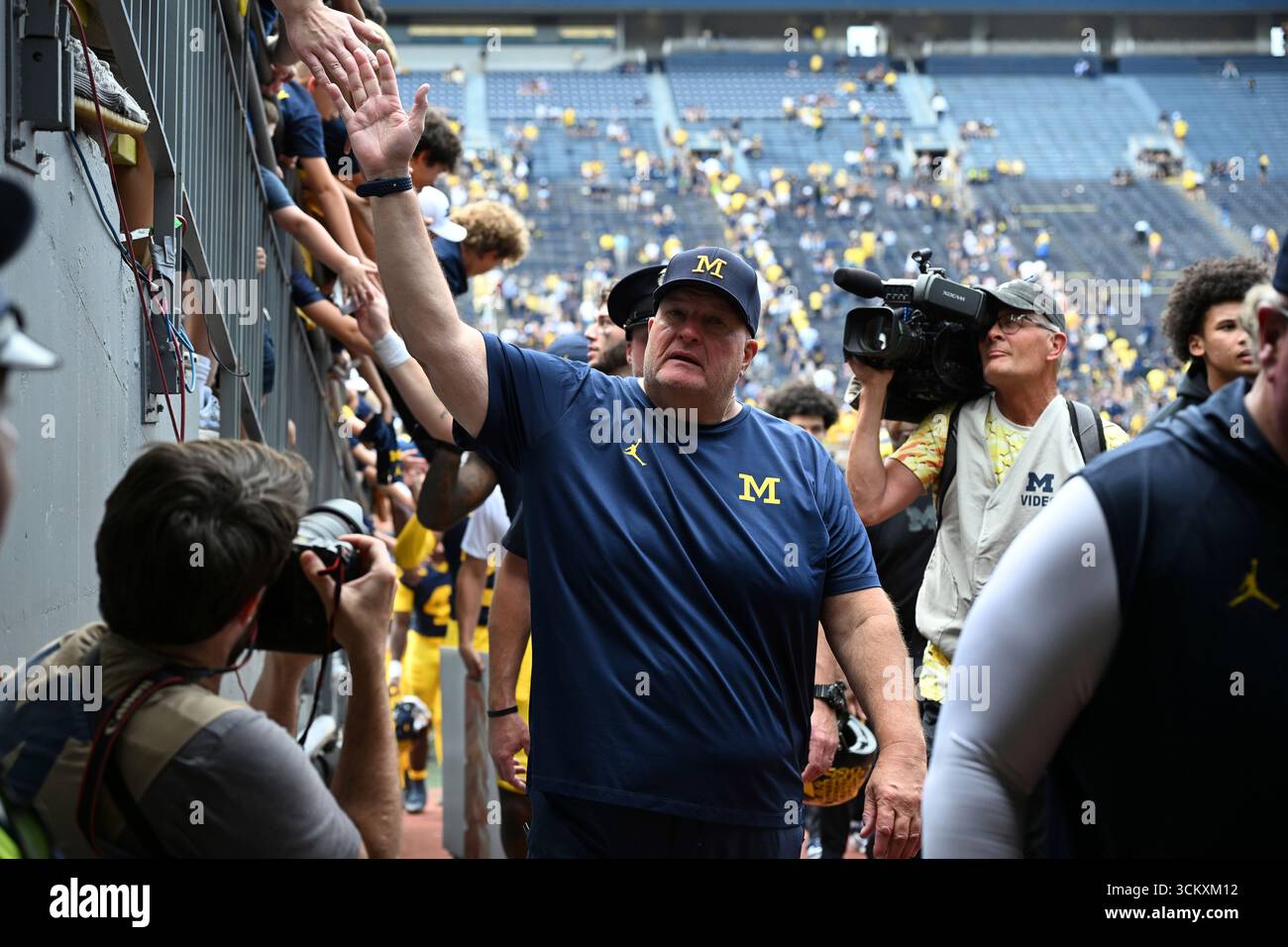 ANN ARBOR, MI - SEPTEMBER 13: Michigan Wolverines acting Head Coach ...
