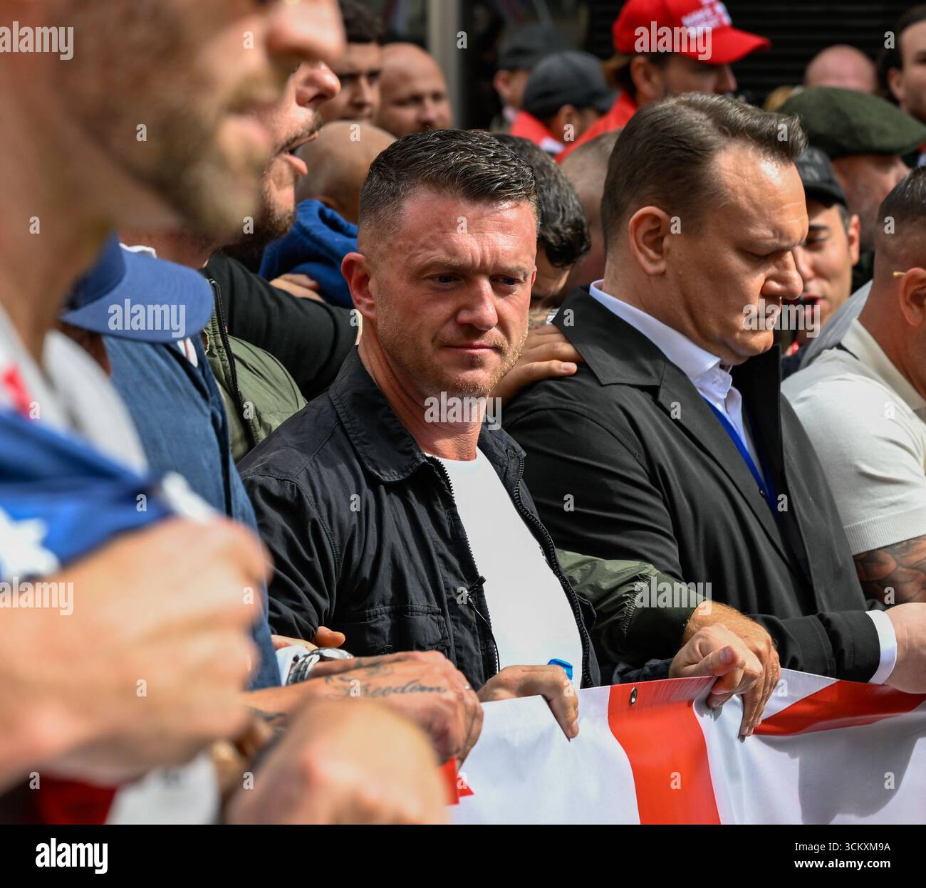 London, UK, 13th September: Approximately 100,000 supporters of Tommy ...