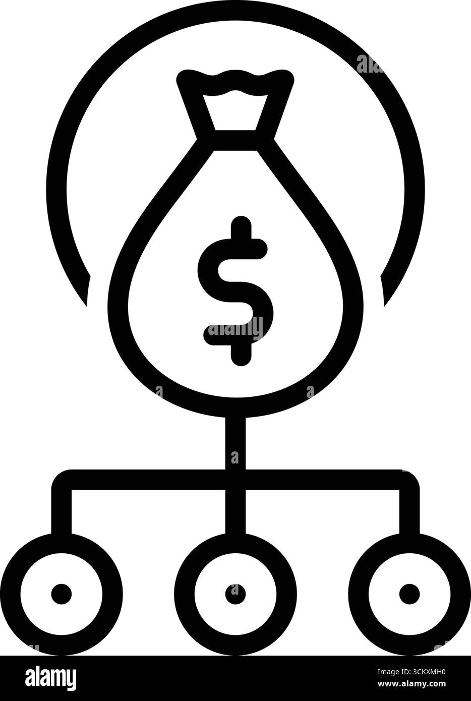 Diversification icon vector vectors Black and White Stock Photos ...