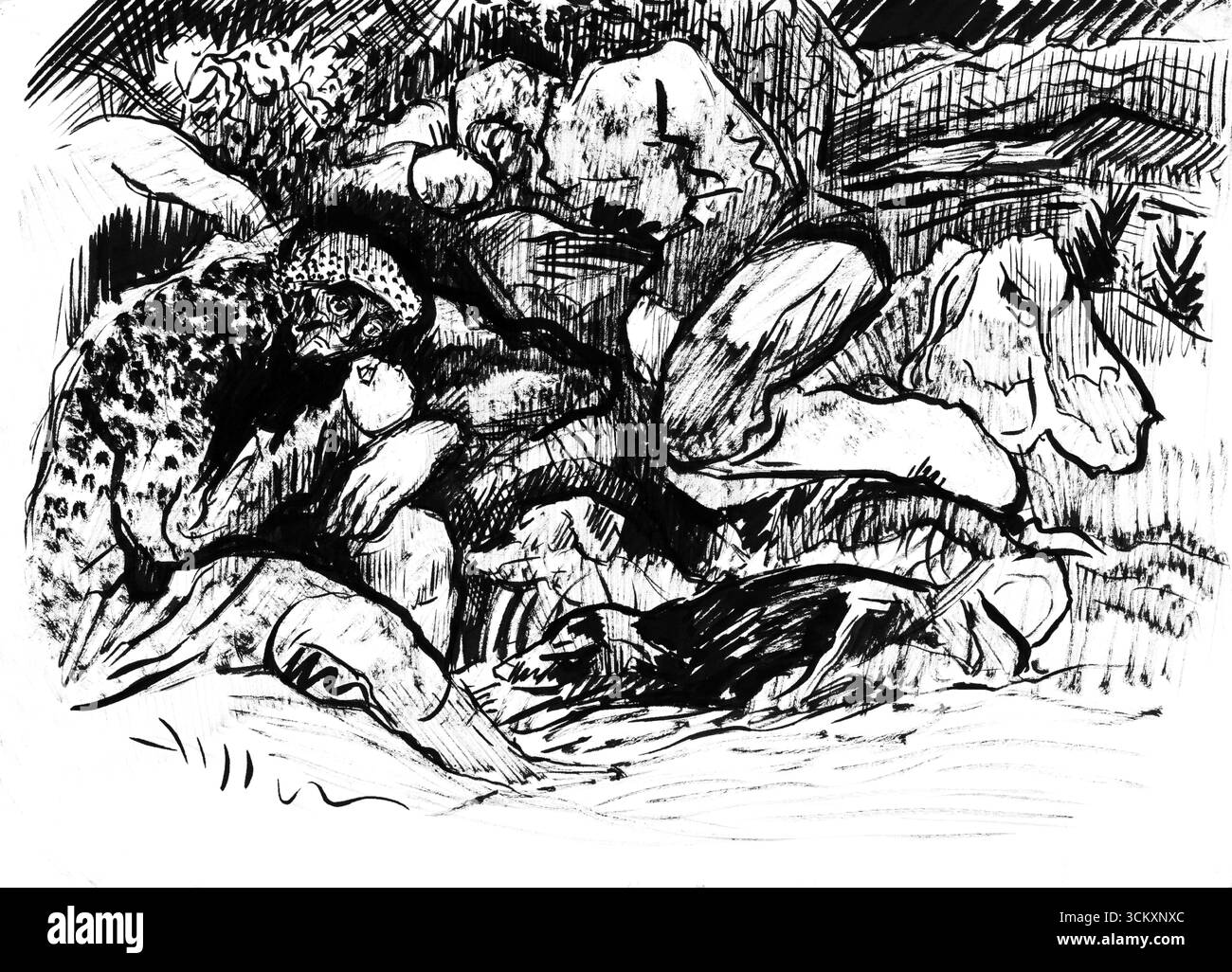 Resting male figures hi-res stock photography and images - Alamy